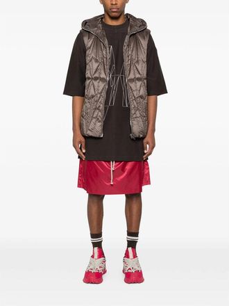 Moncler Drop-Crotch Shorts - Red
