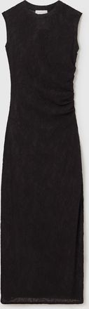 Stella McCartney Sleeveless Crewneck Lace Midi Dress, Woman, Black, Size: XS