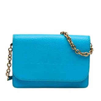 Burberry Pre-owned Hampshire Wallet on Chain - Femme - Pre-owned - Bleu - Taille: ONE Size