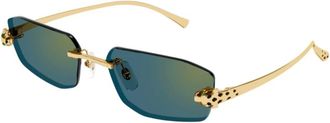 Cartier Stilvolle Sonnenbrille f&uuml;r schicken Look - - Accessories - unisex - Gelb - 56 MM