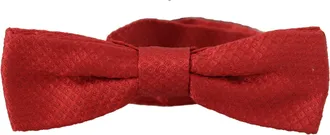 Dolce & Gabbana Mens Red Silk Adjustable Neck Papillon Tie