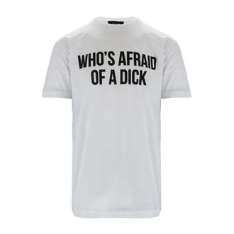 Dsquared2 Herren Rundhals Baumwoll T-Shirt - - Tops - Herren - Wei&szlig; - XL