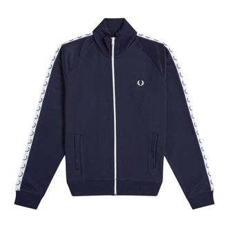 Fred Perry Homme, Vestes, Bleu, Taille: 2XL Veste de sport avec couronne de laurier
