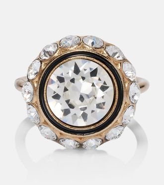 Valentino Bague en émail à cristaux
