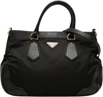 Prada Pre-owned Sac bandouli&egrave;re en nylon - Femme - Pre-owned - Noir - Taille: ONE Size