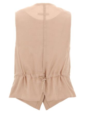 Max Mara Womens Multicolor Acetate Sleeveless Jacket Clothing