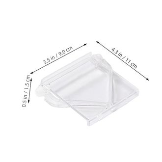 OSALADI 2 St&uuml;ck TV Top Regal aus Transparentem Kunststoff Verstellbares Ablagefach f&uuml;r Router und Fernbedienung Kleines Monitor Aufbewahrungsgestell f&uuml;r Wohnz