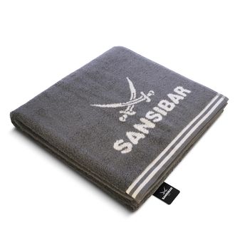 Sansibar Duschtuch 80x150 cm 100% Baumwolle Handtuch Doubleface Frottiertuch Zweifarbig Anthrazit/Silber Einzeln