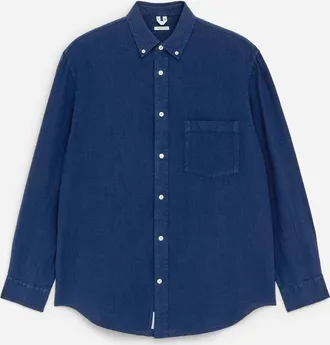Arket Lockeres Leinenhemd -Blau