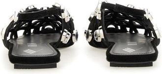 The Attico Dancer Grid Flat - Black