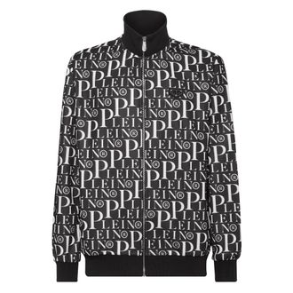 Philipp Plein Homme, Sweatshirts et sweats &agrave; capuche, Noir, Taille: L Jogging Jacket LS
