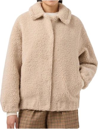 MC2 Saint Barth Femme, Vestes, Beige, Taille: 36 FR Jeanne Teddy Bomber