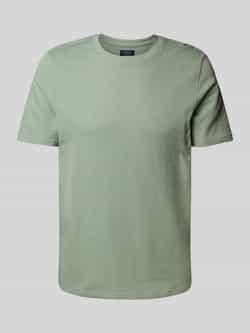 Mc Neal T-Shirt mit geripptem Rundhalsausschnitt