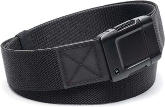 Arcade Ceintures de mouvement pour homme et femme - Micro clic r&eacute;glable, ceinture extensible l&eacute;g&egrave;re, ceinture d&eacute;contract&eacute;e unisexe, noir/noir, Standard; Up t
