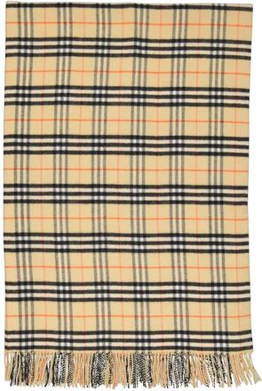 Burberry Karo Wolle und Kaschmir Decke - - Accessories - unisex - Beige - ONE SIZE