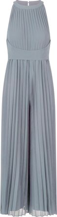 Apart Fashion APART Plisseeoverall aus leicht körnigem, plissierten Chiffon mit Plisseefalten, Rauchblau, 38