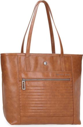 Pepe Jeans London Biker, Kulturbeutel, Umh&auml;ngetaschen, perfekt zum Organisieren, mehrere F&auml;cher von Joumma Bags, braun, Bolso Tote, Tragetasche