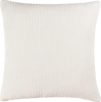 furn. Yard Hof Lerche Musselin Crinkle Wattebaukissen Abdeckung, White