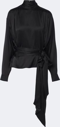 Balmain Bluse aus Seidensatin