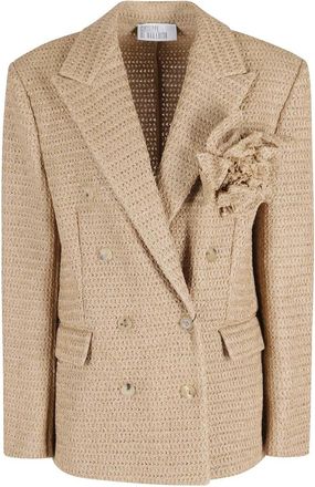 Giuseppe Di Morabito Femme, Vestes, Brun, Taille: 36 FR Crochet Blazer