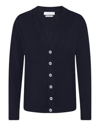 Daniele Fiesoli Leichter Cardigan aus softer Giza-Baumwolle mit V-Ausschnitt in