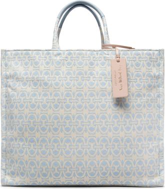 Coccinelle Handtasche Coccinelle MBD Never Without Bag Monogram E1 MBD 18 01 01 Himmelblau
