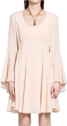 Chlo&eacute; Femme, Robes, Rose, Taille: 38 FR Mini-robe &eacute;vas&eacute;e