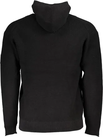 Calvin Klein Half-Zip Cotton Hoodie - Black
