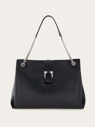 Ferragamo Damen Totebag (L) Schwarz