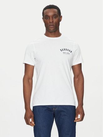 Barbour T-Shirt Preppy MTS0502WH11 Weiß Tailored Fit