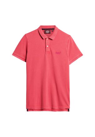 Superdry Herren Destroyed Polohemd Himbeere Pink L