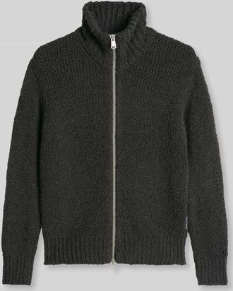 Marc O'Polo Strickjacke aus Schurwolle mit Stehkragen
