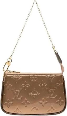 Louis Vuitton Pre-owned Sac pochette Monogram Vernis - Femme - Pre-owned - Jaune - Taille: ONE Size