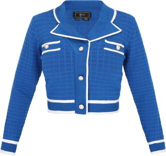 Faina Strickjacke Frauen Blau