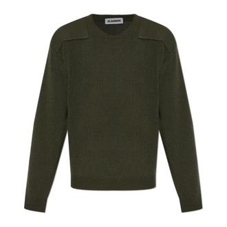 Jil Sander Wollpullover - - Knitwear - Herren - Gr&uuml;n - M