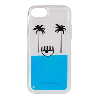 Chiara Ferragni Coque Bleue pour iPhone 8 Cove - Femme - Accessoires - Bleu - Taille: ONE Size