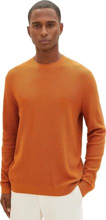 Tom Tailor Herren Basic Strickpullover aus Baumwolle