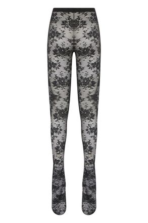 Balenciaga Floral Lace Leggings - Grey