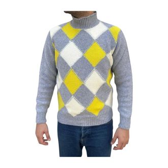 KANGRA Stylischer Stricktop - - Knitwear - Herren - Grau - M