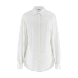 Guess Femme, Blouses et Chemises, Blanc, Taille: 36 FR Erika Classic Shirt