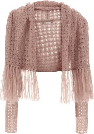 Fabiana Filippi Femme, Pulls, Rose, Taille: 38 FR Scarf Cardigan