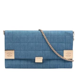 Chanel Pre-owned Quilted Denim Shoulder Bag - - Pre-owned - Damen - Blau - ONE SIZE