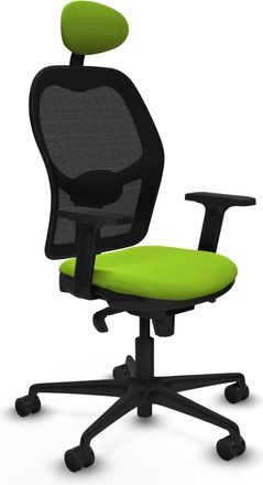 Piqueras y Crespo Chorquera Drehstuhl mit 2D-Armlehnen, h&ouml;henverstellbarer Lendenwirbelst&uuml;tze und festem Kopfteil, ausgestattet mit Sincro 5 Positionen und injiziertem 