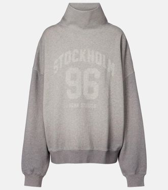 Acne Studios Sweat-shirt à logo en coton imprimé