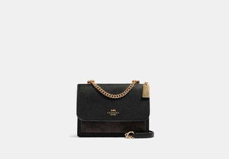 Coach Klare Umh&auml;ngetasche Aus Charakteristischem Canvas