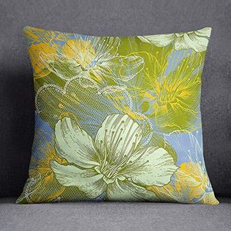 Bonamaison Le Jardin du Lin Kissenhüllen, Cotton, Mehrfarbig, 45x45