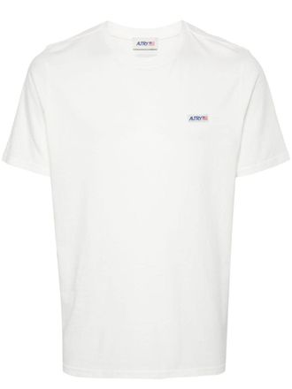 Autry t-shirt en coton &agrave; patch logo - Blanc