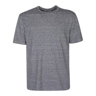 Officine G&eacute;n&eacute;rale Beiges Gestreiftes T-Shirt - - Tops - Herren - Grau - S