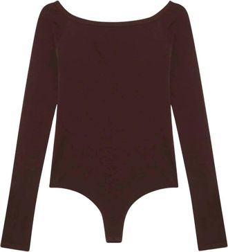 Alaia Femme, Tops, Brun, Taille: 38 FR Bodysuit