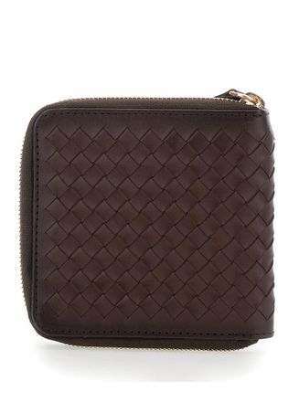 Dragon Diffusion Womens Zip Wallet Brown Leather